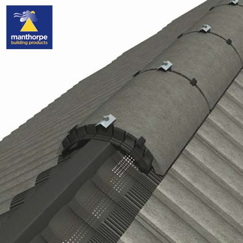 Manthorpe Roll Out Dry Vent Ridge System - Terracotta (6m Pack ...