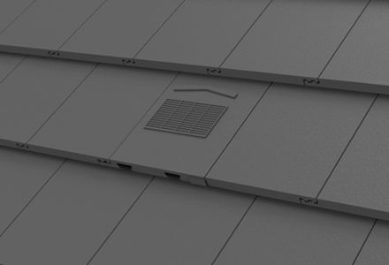 Manthorpe Non-Profile In-line Roof Tile Vent - Grey | Roofing Superstore