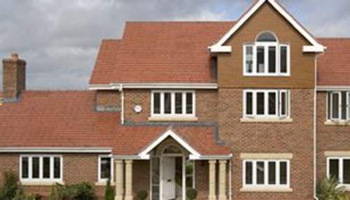 Marley Ashmore Interlocking Duo Plain Roof Tile - Old English Dark Red ...