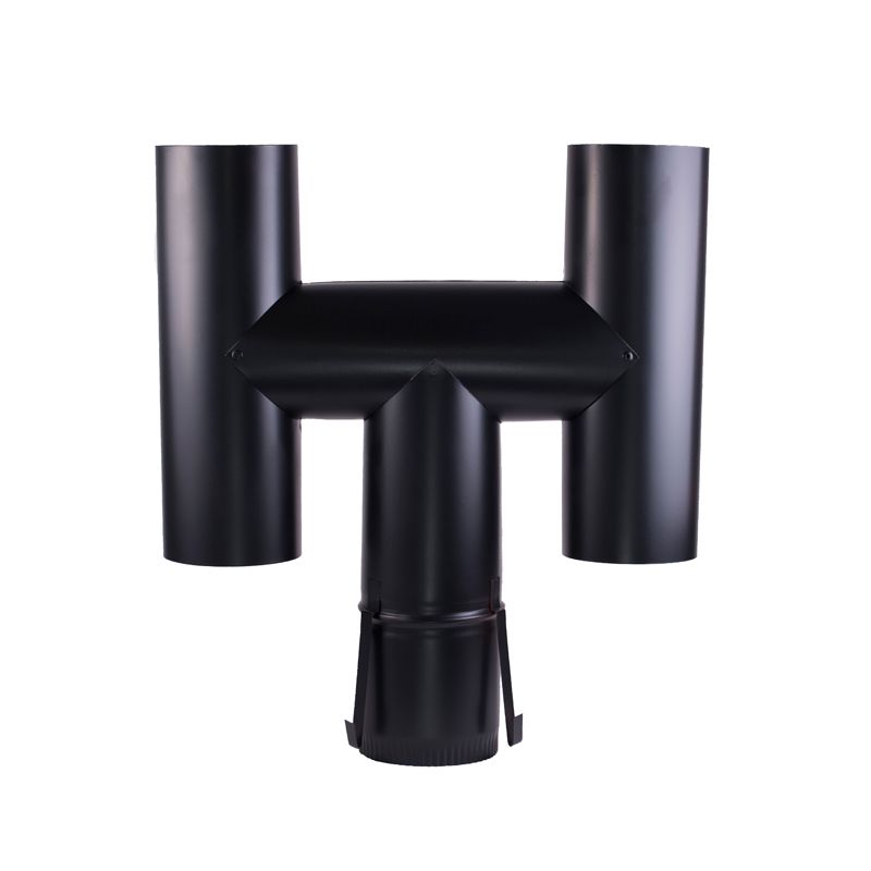 Traditional 'H' Chimney Cowl Solid Fuel 150mm Stainless Steel - Black ...