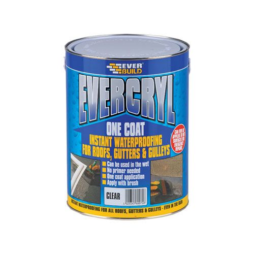Everbuild Evercryl One Coat - 5kg Translucent | Roofing Superstore