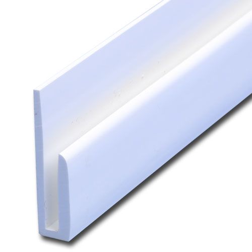 J Section White Capping Strip - 2440mm | Roofing Superstore