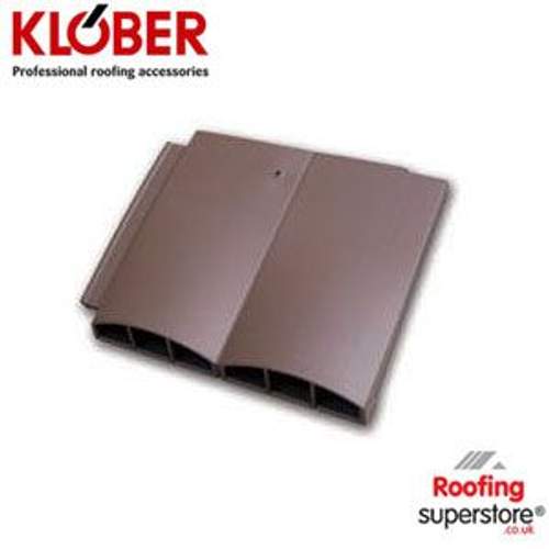 Klober Profile-Line Twin Plain Tile Vent - Grey | Roofing Superstore®