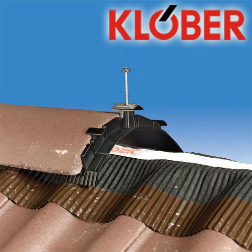 Klober Roll Fix Kit for Concrete Ridge Tiles (5m Pack) - Anthracite ...