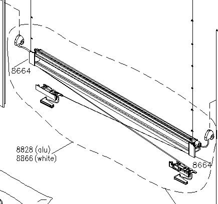 VELUX Blind Spare Part - Kitset for Control Rail - DKL/RFL S06 ...
