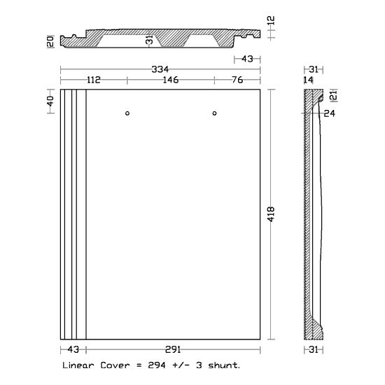 Redland Mini Stonewold Roofing Tile - Slate Grey | Roofing Superstore
