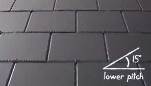 Etex 600mm x 300mm Low Pitch Birkdale Fibre Cement Slate - Flame Grey ...