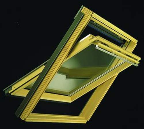 VELUX GGL U04 3073 Window 134cm x 98cm Centre Pivot Laminated (Pine ...