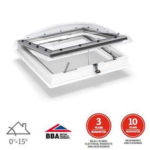 VELUX Flat Roof Window Clear INTEGRA Dome and Kerb - 600mm x 900mm ...