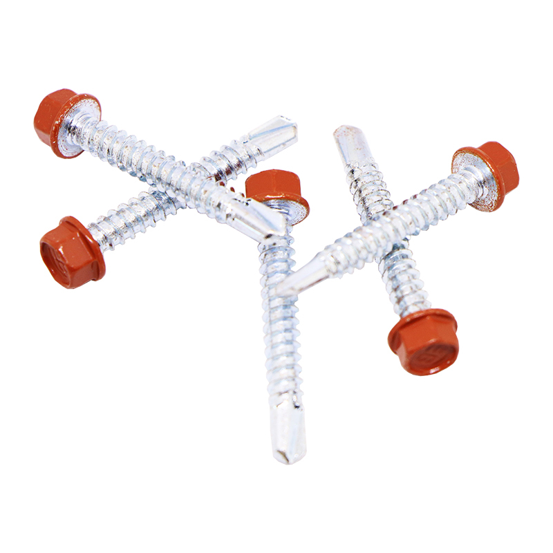 Britmet Plus Tile 0.9mm Range Tek Screw - Red | Roofing Superstore