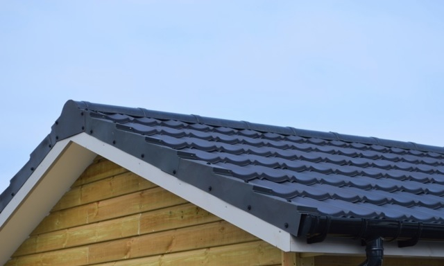 Lightweight Roof Budget Tile 360mm Cover Ridge - Ungranulated Black ...