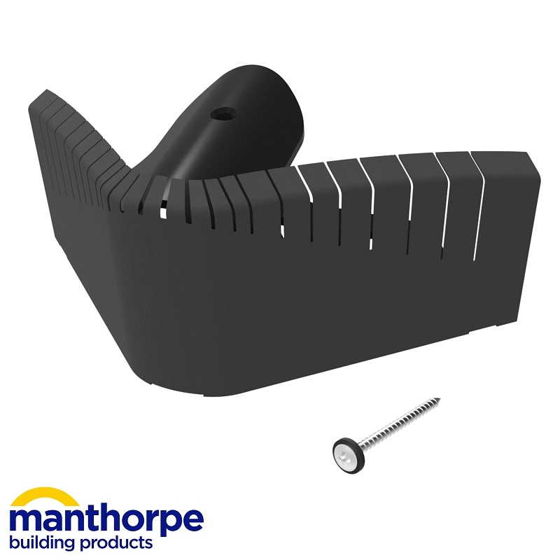 Manthorpe Universal Hip End Closer in Black - Pack of 10 | Roofing ...