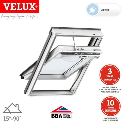 VELUX GGL UK04 207021U White Centre Pivot Window INTEGRA - 134 x 98cm ...