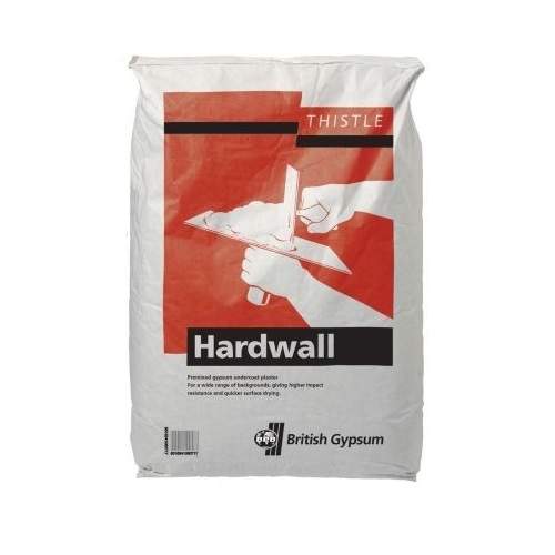 Thistle Hardwall Gypsum Undercoat Plaster - 25kg Bag | Roofing Superstore