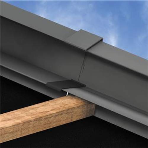 Kytun 65mm Aluminium Dry Verge Tile System in Brown Pack of 4 | Roofing ...