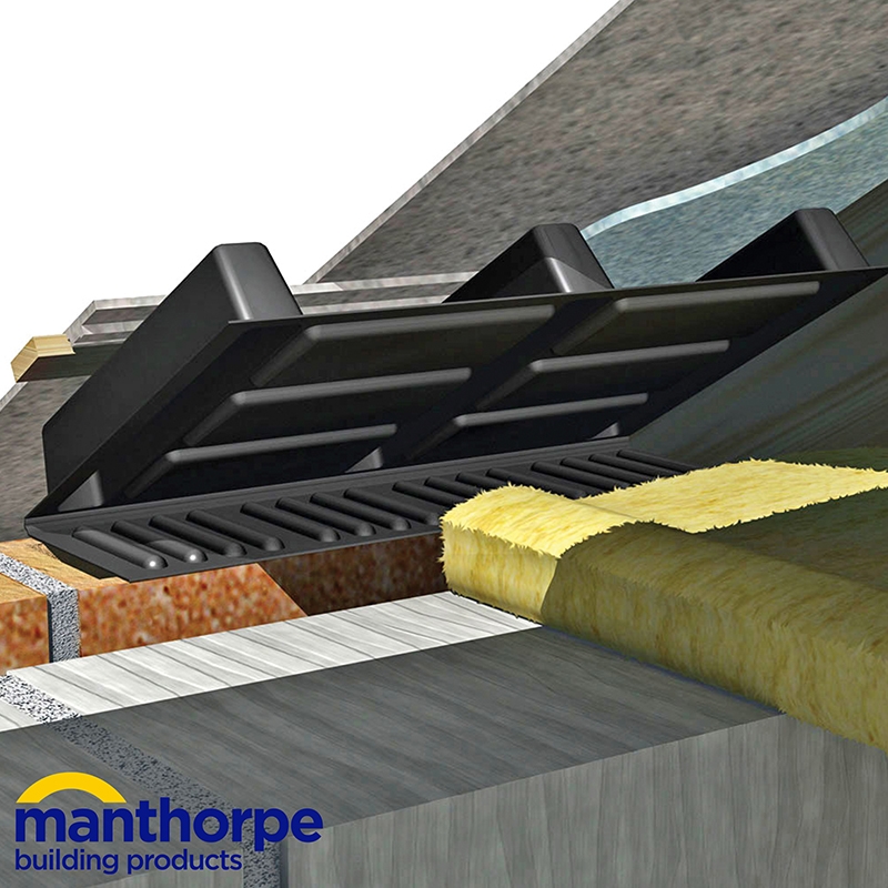 Manthorpe Refurbishment Eaves Vents - 400mm Rafter Centres (Box of 50 ...