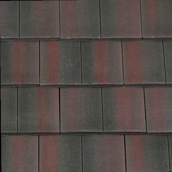 Redland DuoPlain Concrete Interlocking Roof Tile Smooth - Rustic Black ...
