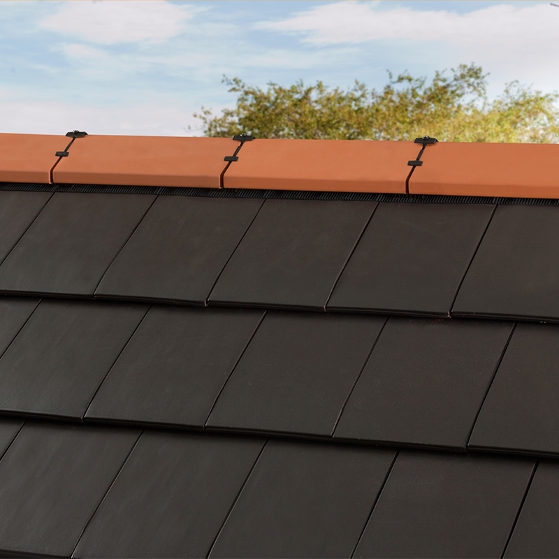 Redland Westminster Slate LH Verge Clay Roof Tile - Cardinal Red ...