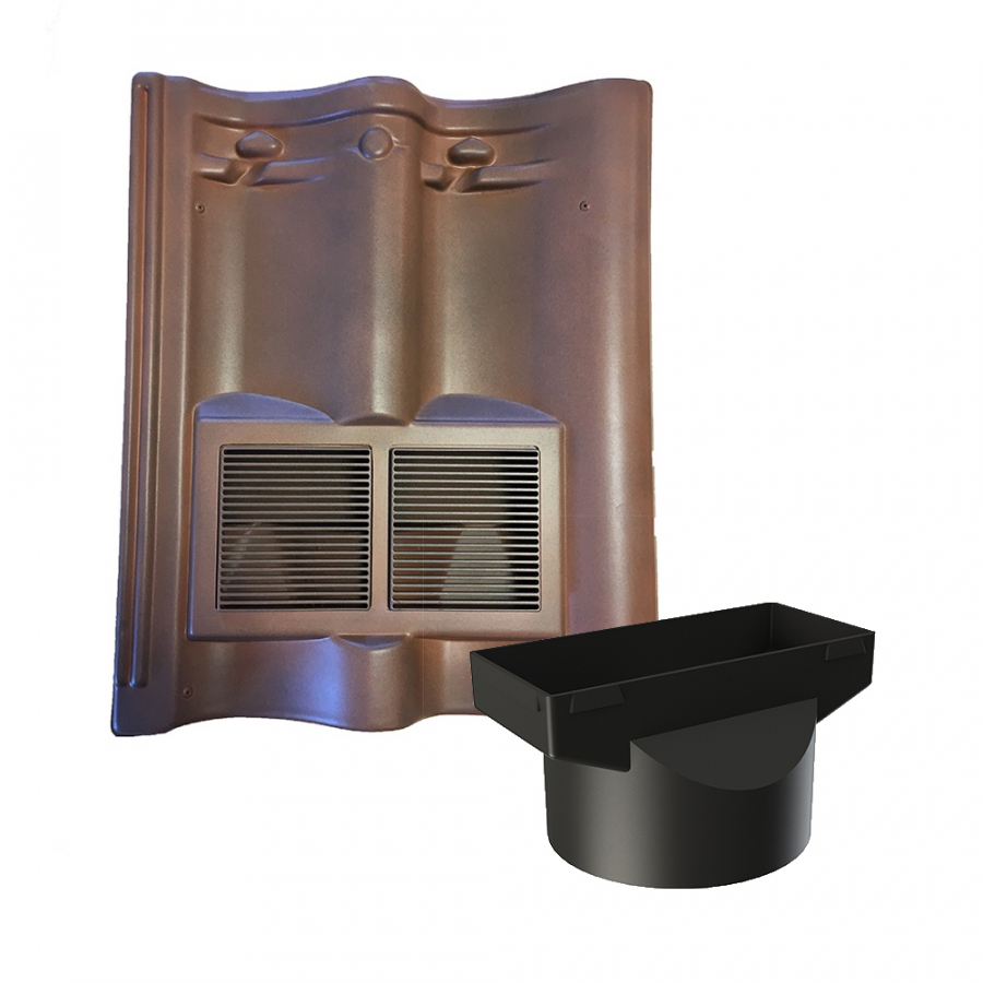 Sandtoft Olympus Concealed Tile Vent with Pipe Adaptor - Flanders ...