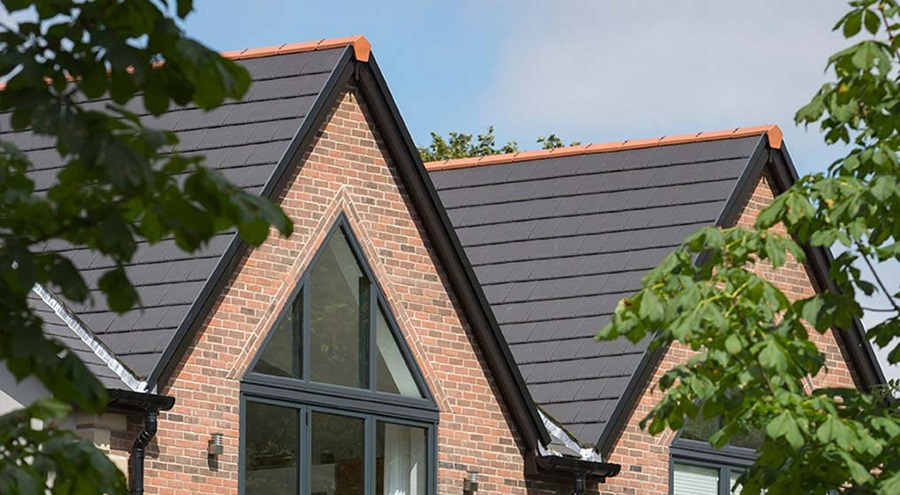 Sandtoft New Rivius Interlocking Clay Roof Tile - Antique Slate ...