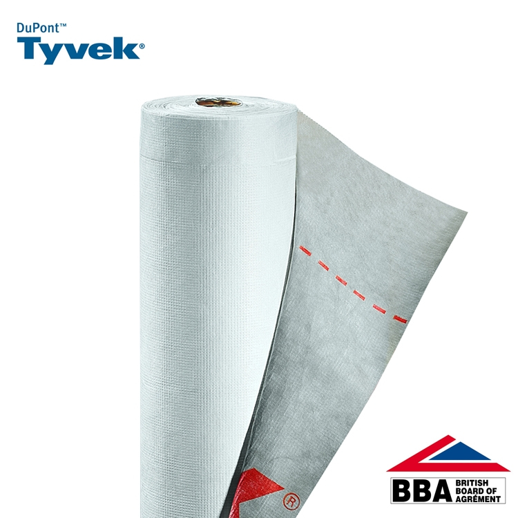 DuPont Tyvek Supro Breather Membrane Felt Underlay - 50m x 1m Roll ...
