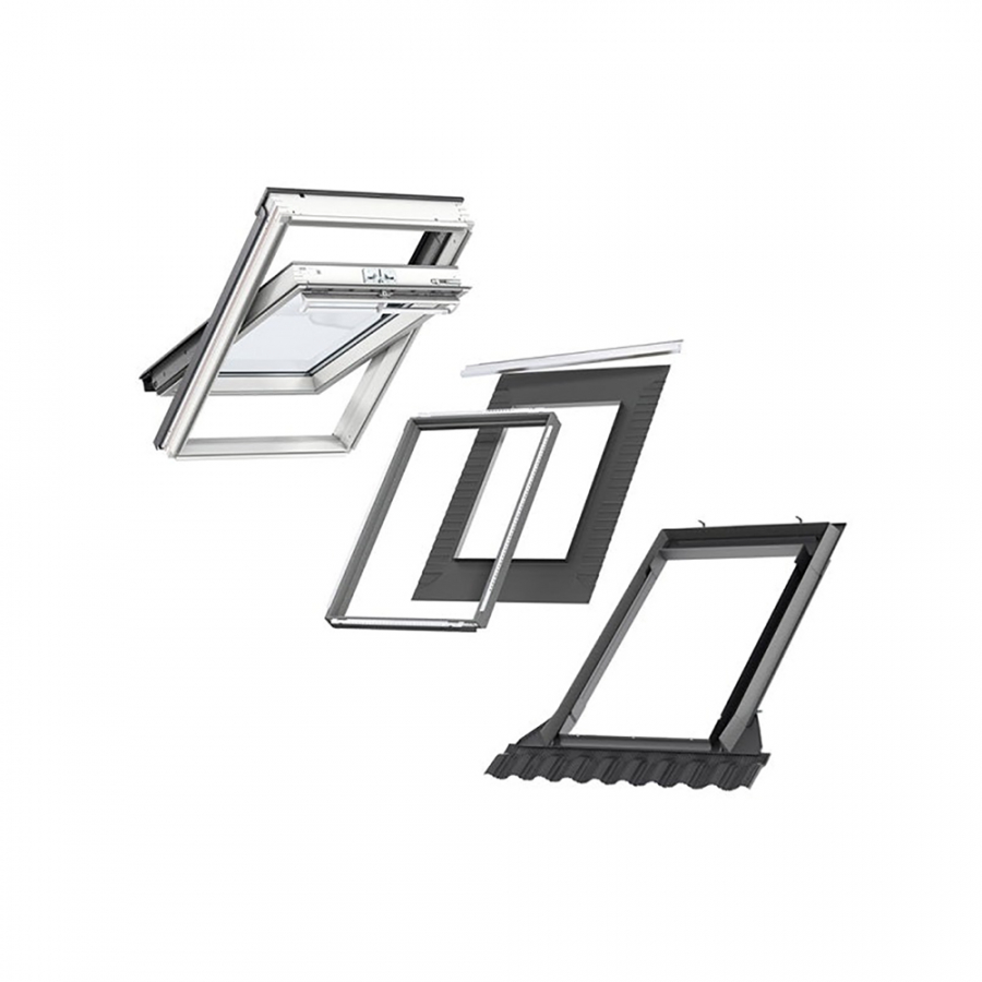 VELUX GGU MK04 S10W03 Triple Roof Window Bundle - 78cm x 98cm | Roofing ...