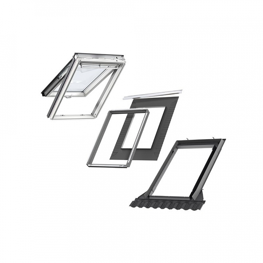 VELUX GPL MK04 S10W03 Triple Roof Window Bundle - 78cm x 98cm | Roofing ...