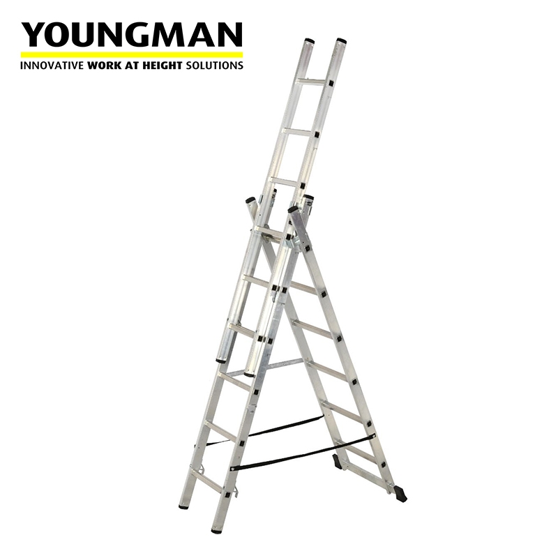 Youngman Combi 100 4-Way Combination Ladder 3 Section - 1.93m | Roofing ...